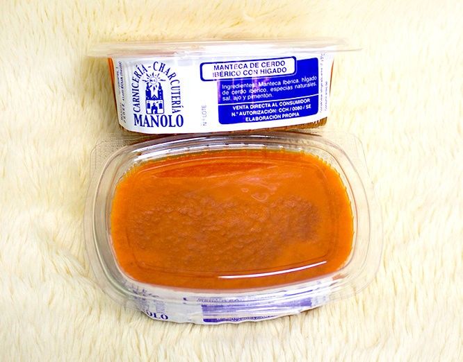 Manteca Colorá con tropezones de Carnicería Manolo -250gr